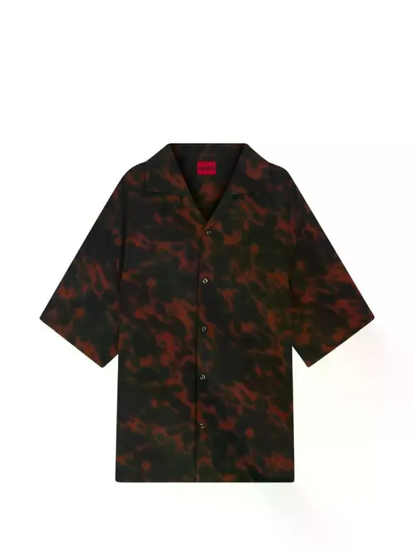 Hugo Abstract-print Short-sleeve Shirt
