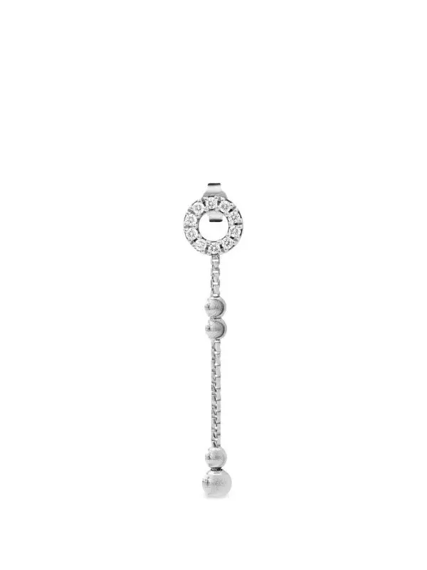 OFFICINA BERNARDI Empire S Diamond Drop Earrings - Silver