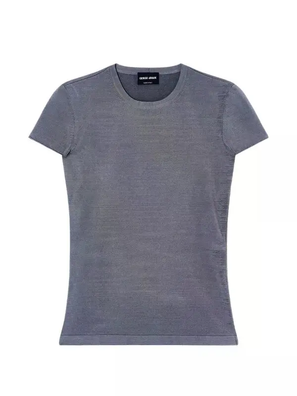 Giorgio Armani Crew Neck Short Sleeve T-shirt - Grey
