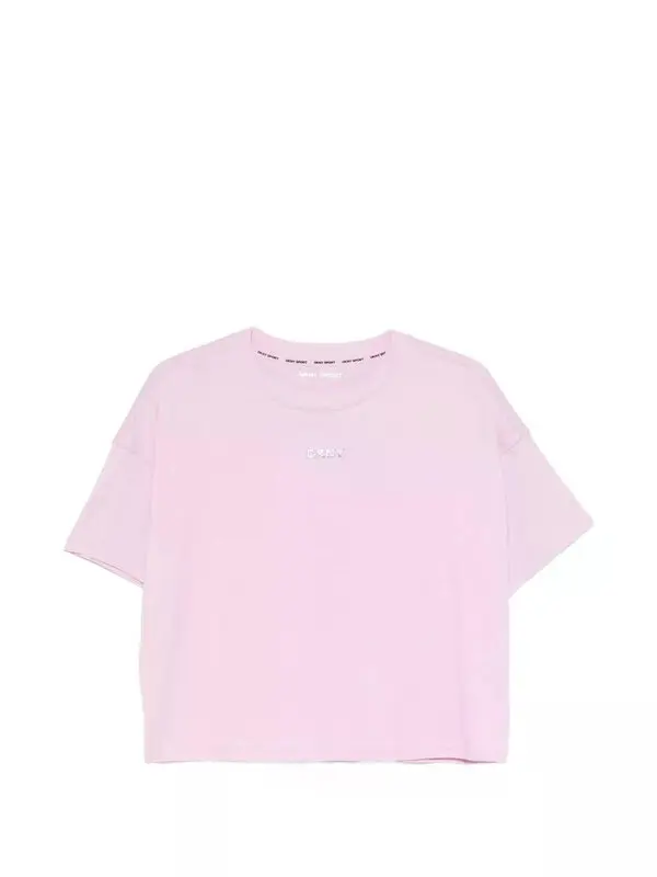 Dkny Logo Plaque T-shirt - Pink