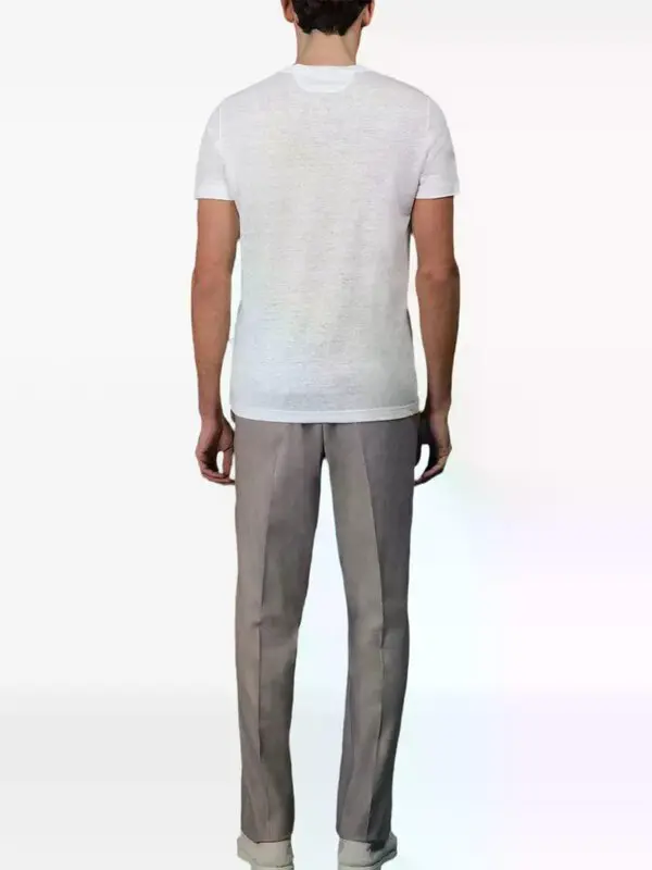 MOORER Mike-li1 Linen Jersey T-shirt
