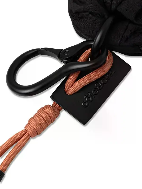 COTE & CIEL Carabiner Keyring With Logo Plaque
