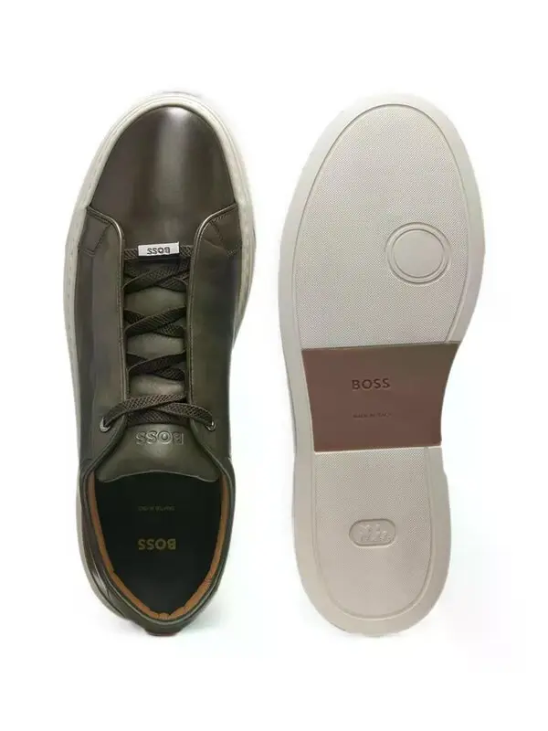 BOSS Leather Lace-up Sneakers