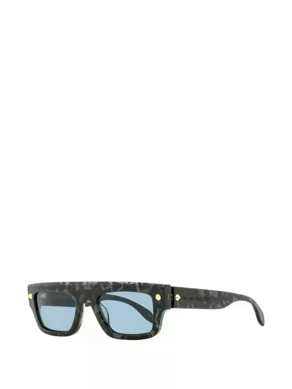 Alexander McQueen Embellished Rectangle Sunglasses