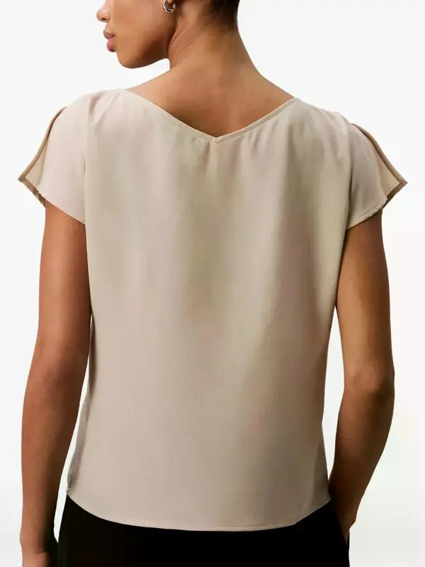 Calvin Klein Short-sleeve V-neck Blouse