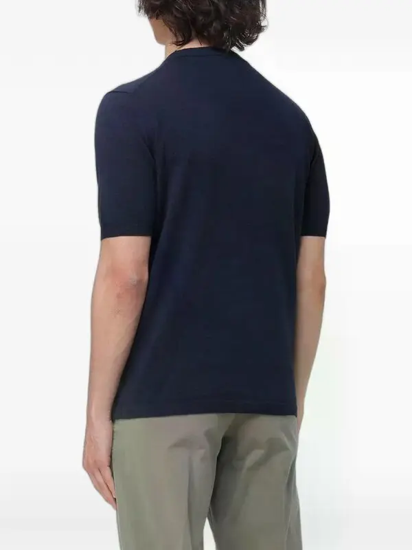 BROOKSFIELD Short-sleeve Linen Knit Sweater