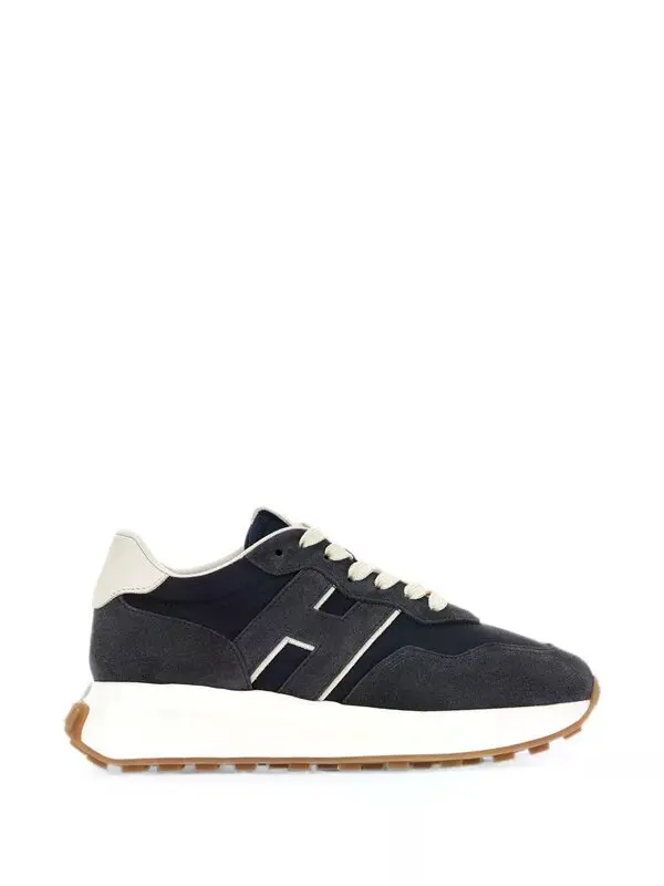 Hogan H641 Suede And Technical Fabric Sneakers