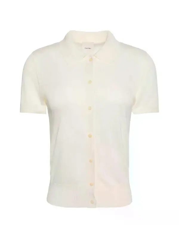 Calvin Klein Short-sleeve Cardigan - Neutrals