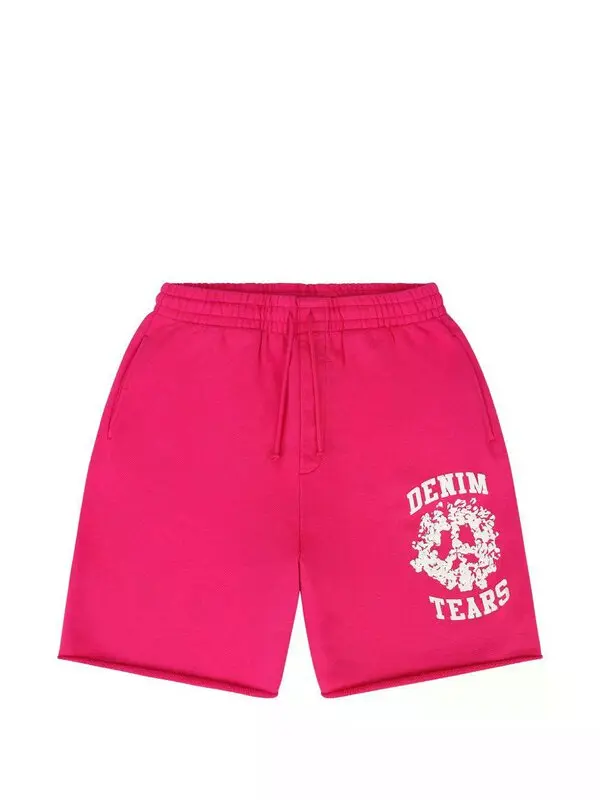 DENIM TEARS Logo Print Drawstring Shorts