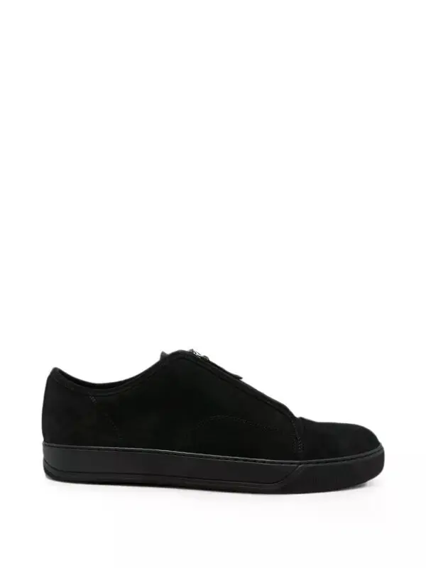 LANVIN Front-zip Suede Sneakers