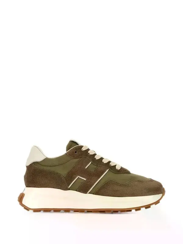 Hogan H641 Suede And Technical Fabric Sneakers