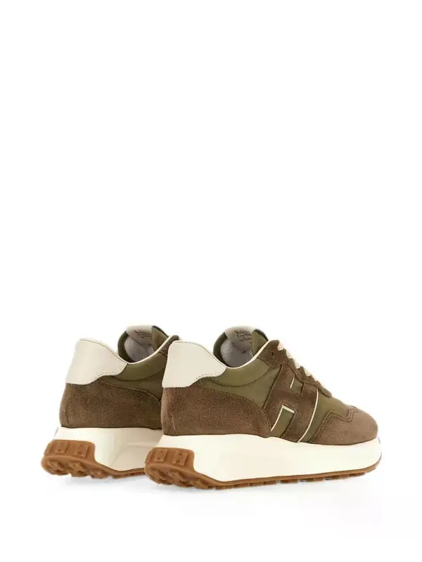 Hogan H641 Suede And Technical Fabric Sneakers