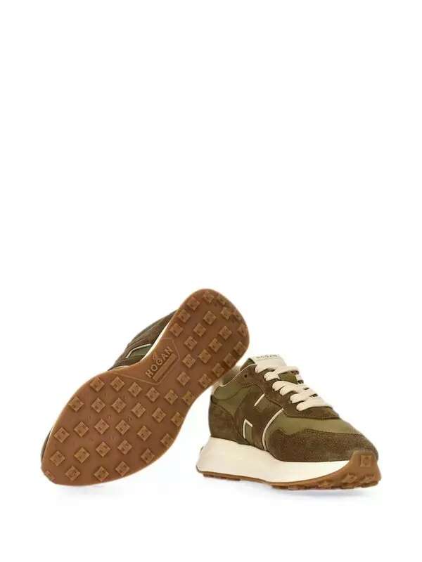 Hogan H641 Suede And Technical Fabric Sneakers
