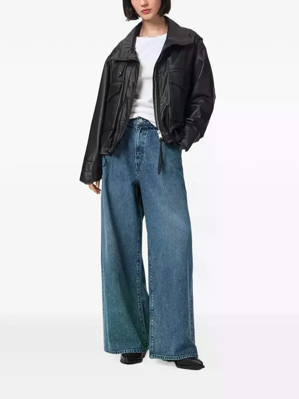 ALLSAINTS Pleated Wide-leg Jeans