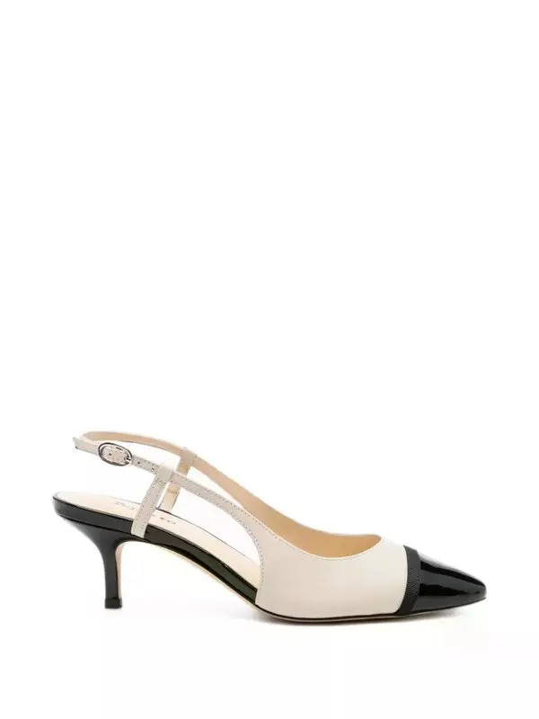 Repetto Astrid Cap-toe Slingback Pumps - Neutrals