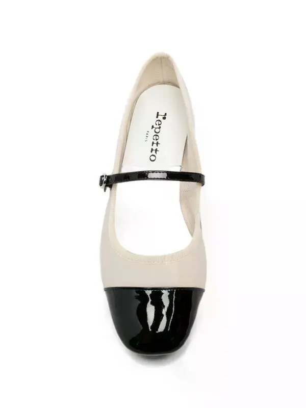 Repetto Georgiana Buckle Ballet Flats - Neutrals
