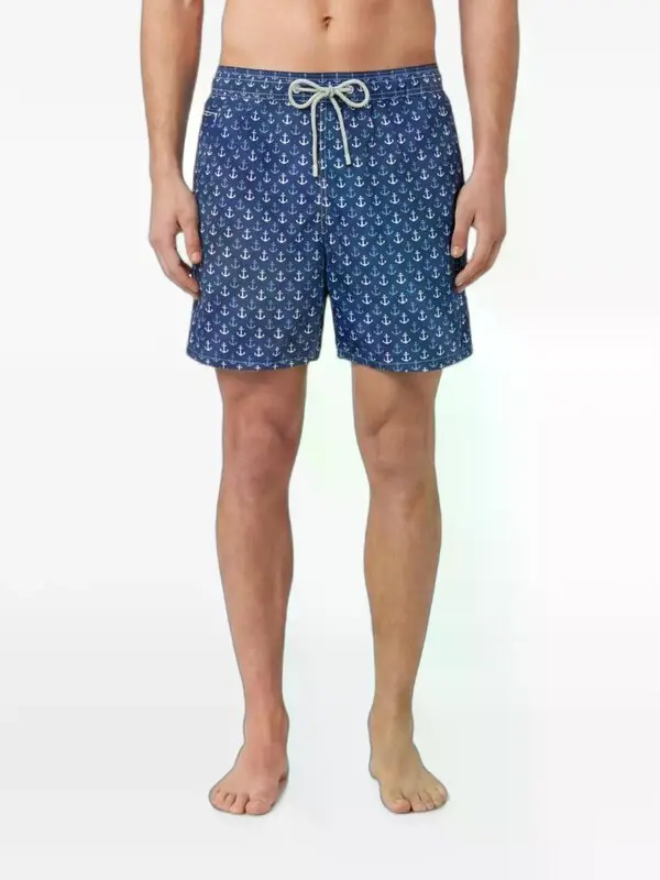 MC2 SAINT BARTH Anchor Print Swim Shorts