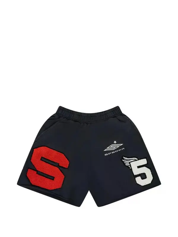 SP5DER Logo-patch Track Shorts