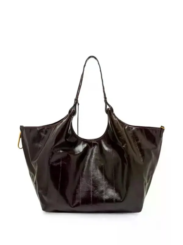 GIANNI CHIARINI Large Dua Leather Shoulder Bag - Red
