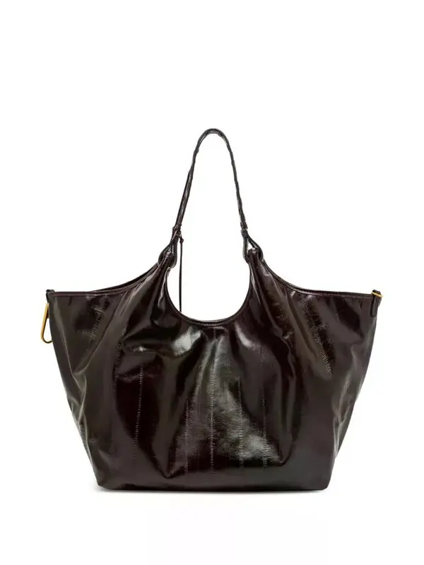 GIANNI CHIARINI Large Dua Leather Shoulder Bag - Red
