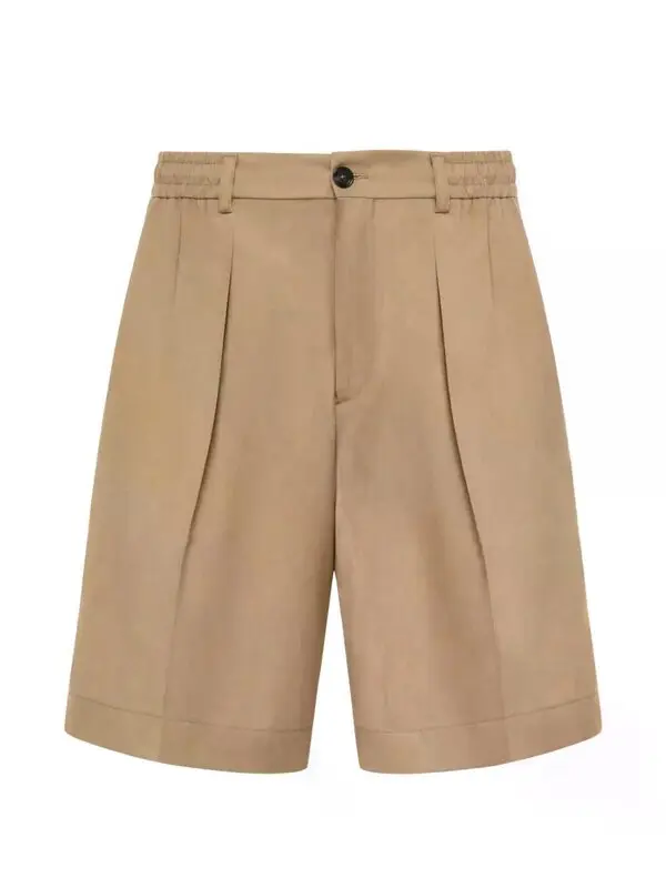 BE ABLE Pleated Wide Leg Shorts