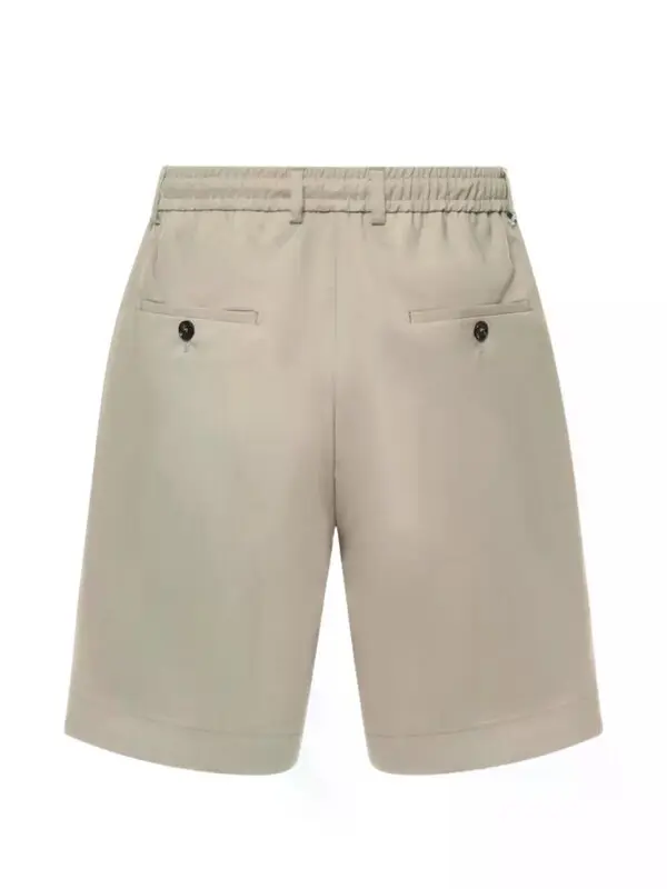 BE ABLE Pleated Elasticated-waist Shorts