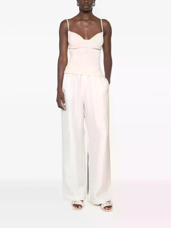 VICOLO Lace-overlay Top