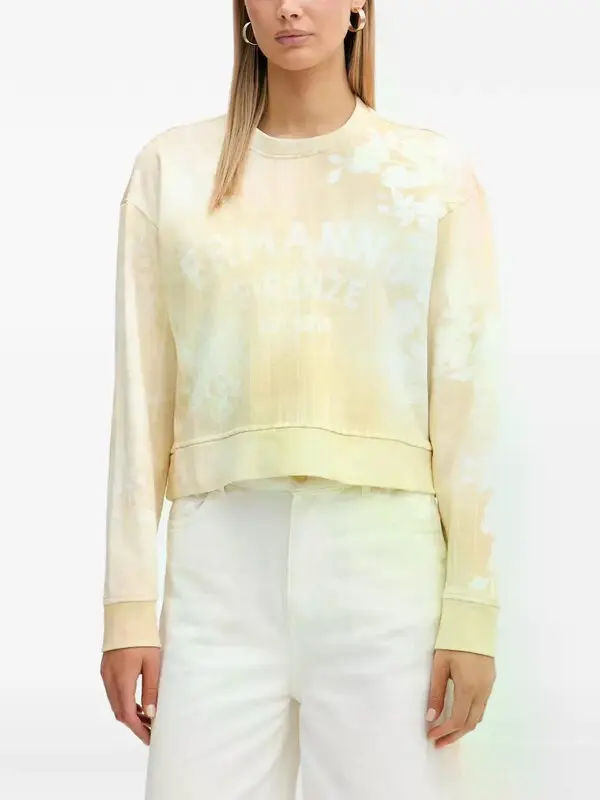 ERMANNO FIRENZE Floral Print Logo Sweater