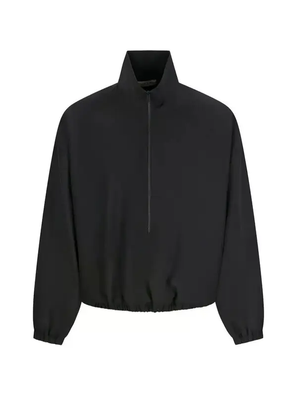 Fear Of God Ripstop Half-zip Track Jacket - Black
