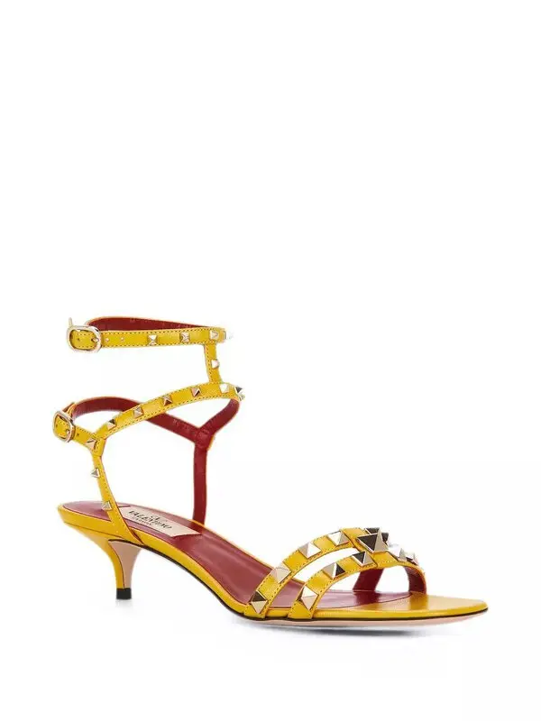 Valentino Garavani Rockstud Embellished Leather Sandals