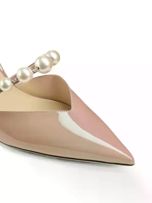 JIMMY CHOO Aurelie Pearl-embellished Stiletto Pumps