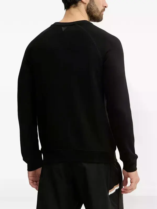 Guess Logo Print Raglan Sleeve Sweatshirt