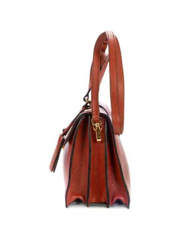 Miu Miu Madras Leather Tote Bag