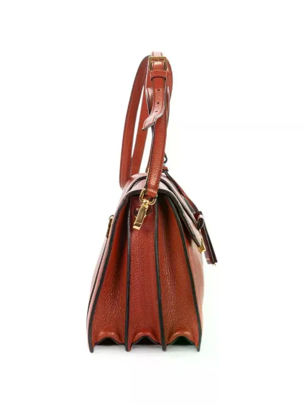 Miu Miu Madras Leather Tote Bag