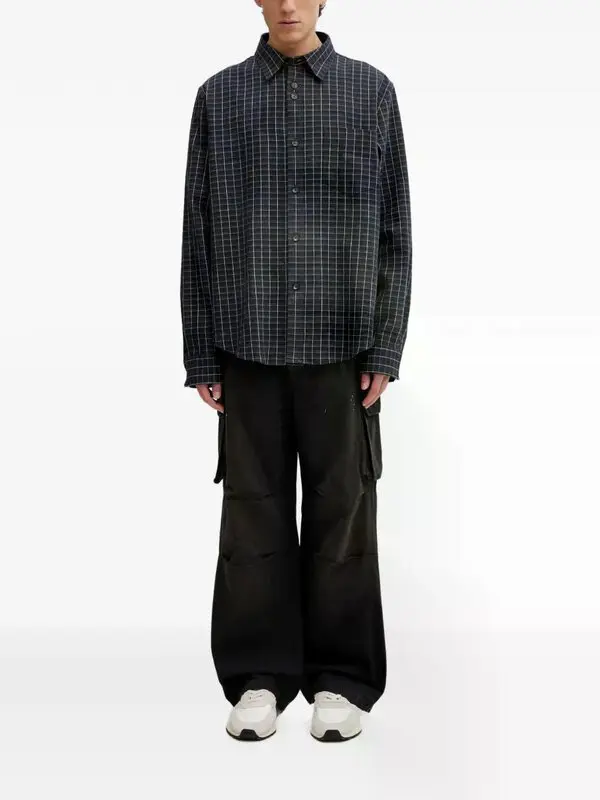WALES BONNER London Check-pattern Long-sleeve Shirt