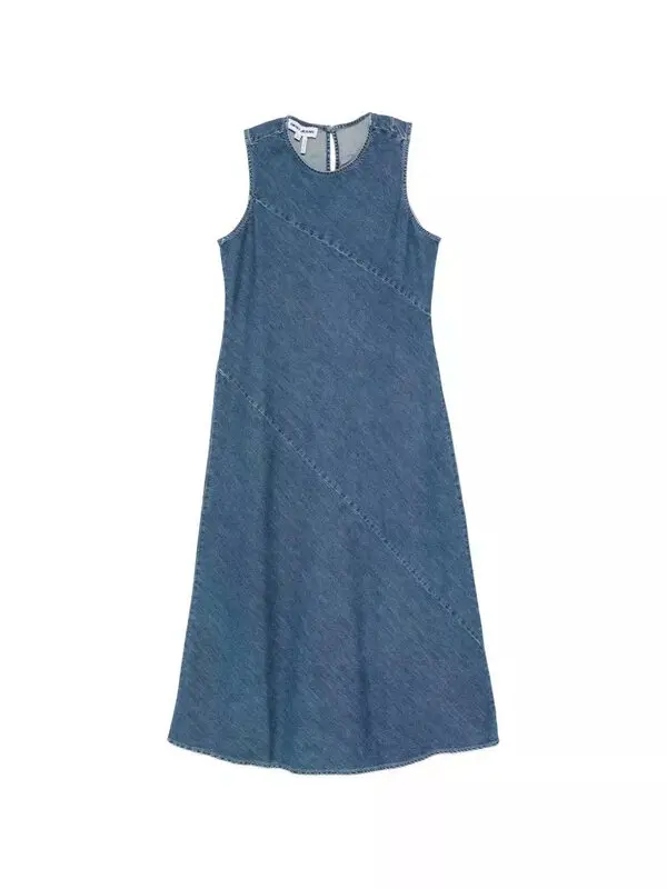 Dkny Sleeveless Midi Dress - Blue