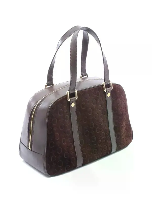 Celine C Macadam Leather Tote Bag