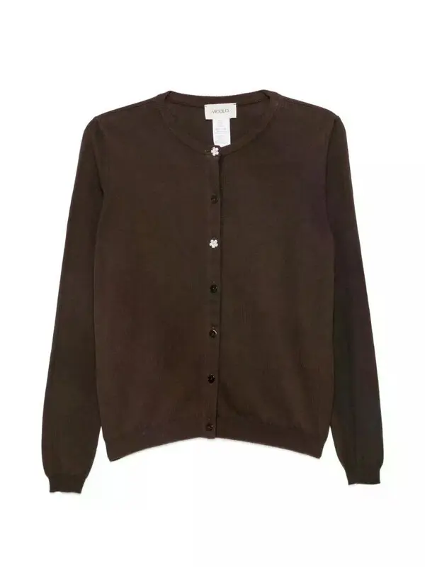 VICOLO Button-up Cardigan - Brown