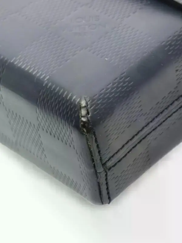 LOUIS VUITTON Damier Glacé Marty Shoulder Bag