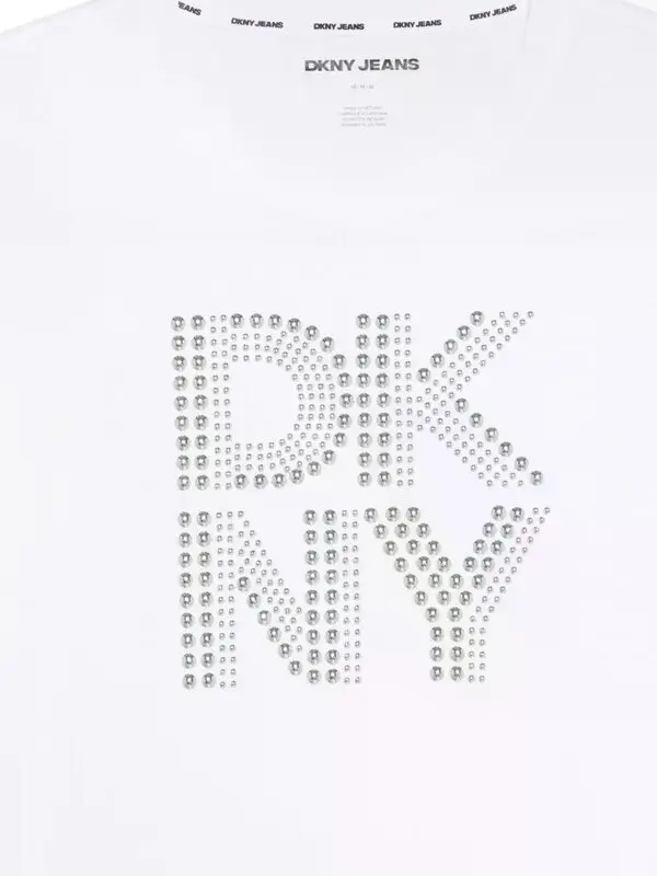 Dkny Crystal Embellished Logo T-shirt