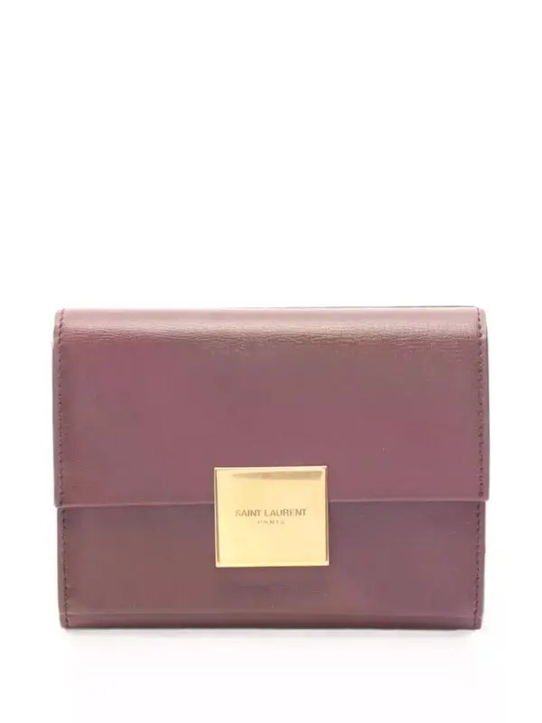 Saint Laurent 2010s Leather Card Case - Red