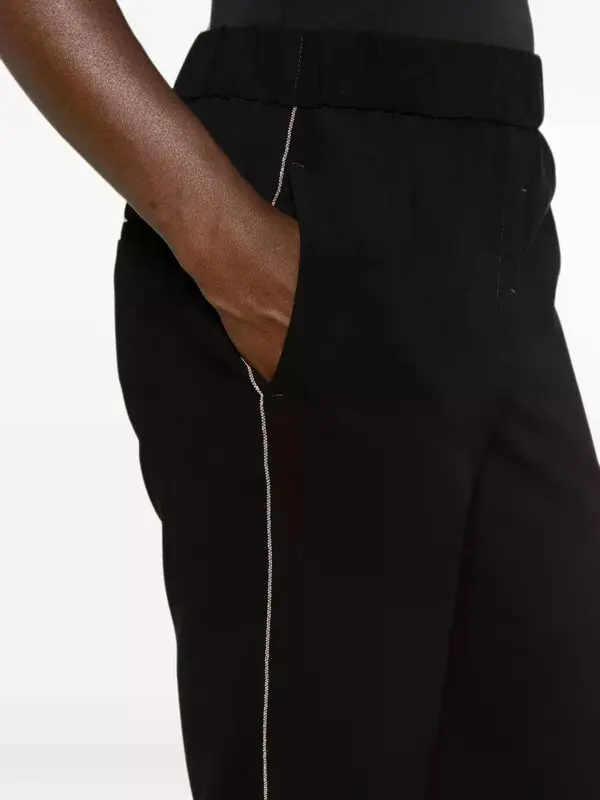 Peserico Side-stripe Cropped Trousers