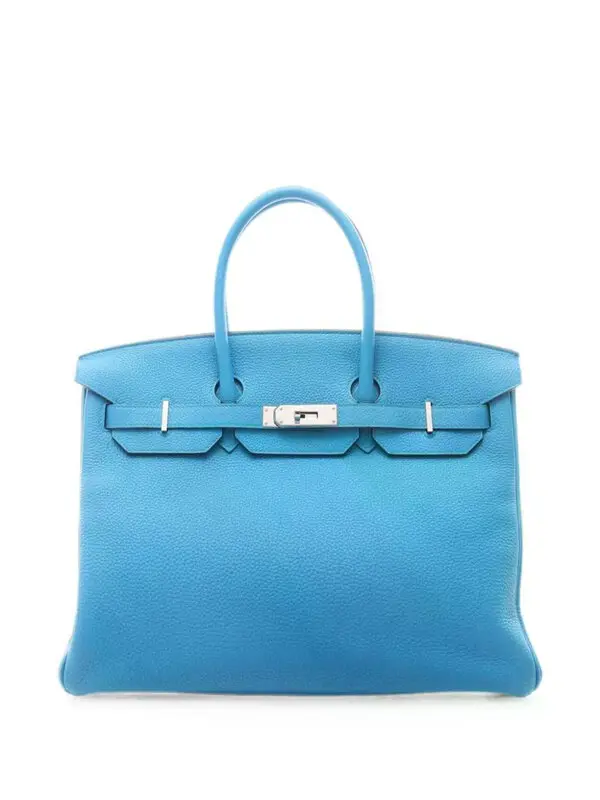 Hermès 35 Birkin Tote Bag - Blue