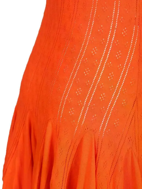 Loewe Jacquard-knit Midi Dress - Orange