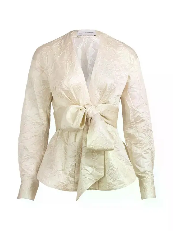 Silvia Tcherassi Saanvi Bow-detail Blouse - Neutrals