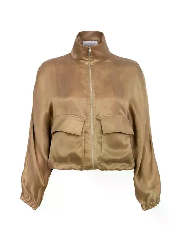 Silvia Tcherassi Donata Zip-up Jacket - Brown
