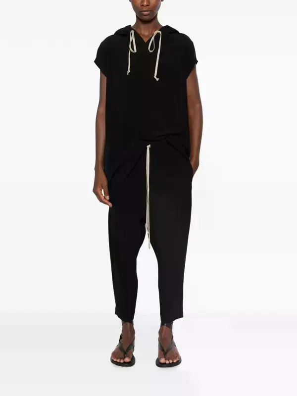 Rick Owens Hooded Drawstring-fastening Mini Dress