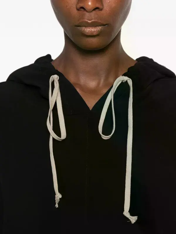 Rick Owens Hooded Drawstring-fastening Mini Dress