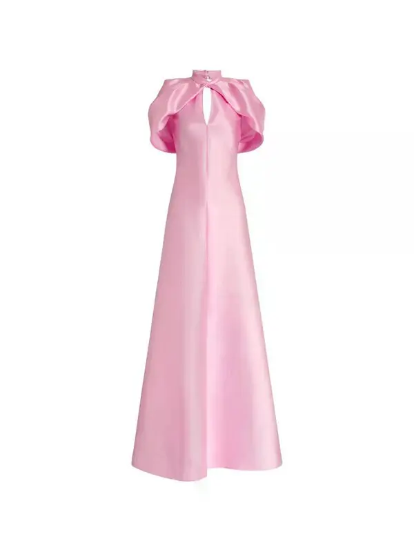 Alberta Ferretti Cut-out Detail Maxi Dress - Pink