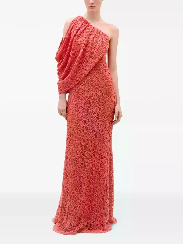 Silvia Tcherassi Terry One-shoulder Maxi Dress - Red